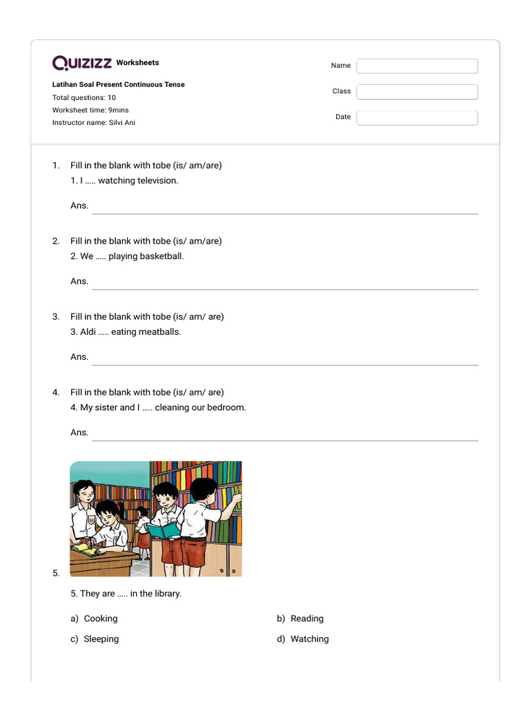 Present Continous | PDF