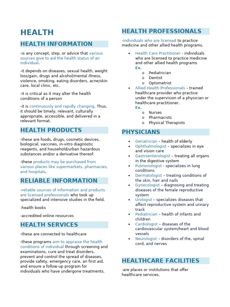 HEALTH | PDF