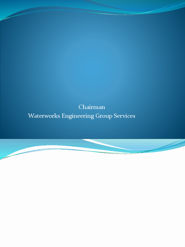 Design Example of Water Treatment System Speaker by U Win Naing | PDF