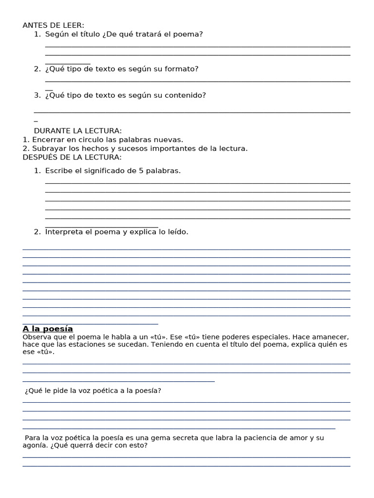 Antes de Leer | PDF