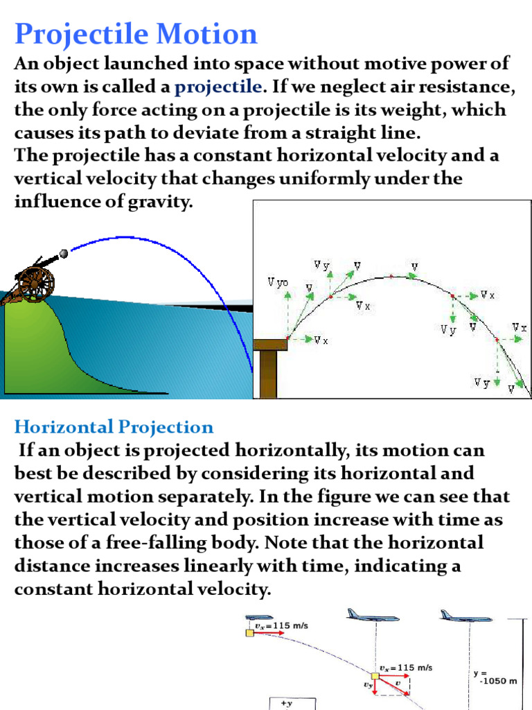 Topic 2 Part 2- Projectile Motion | PDF