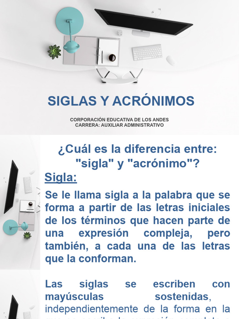 Siglas y Acronimos | PDF