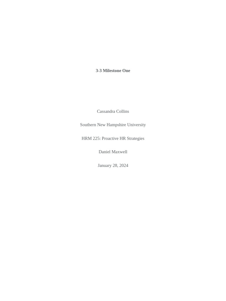 3-3 Milestone One | PDF