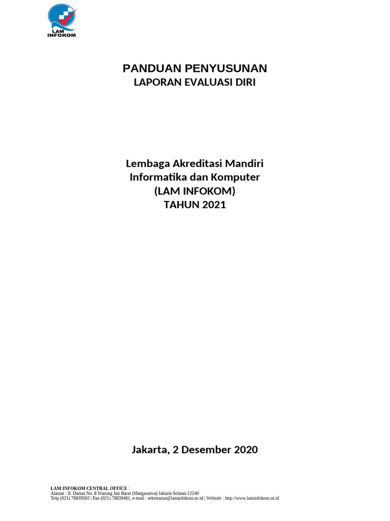PANDUAN PENYUSUNAN ED LAM Infokom 2 Des 2020 Dngan KOP | PDF | Career ...