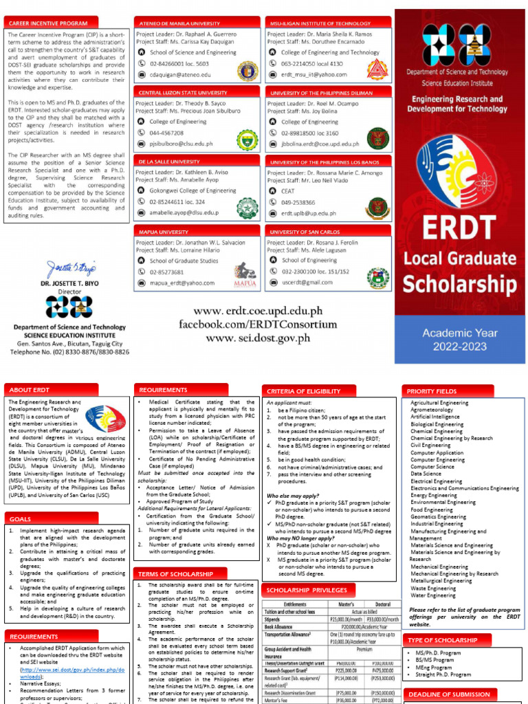 ERDT Brochure 2022 2023 | PDF