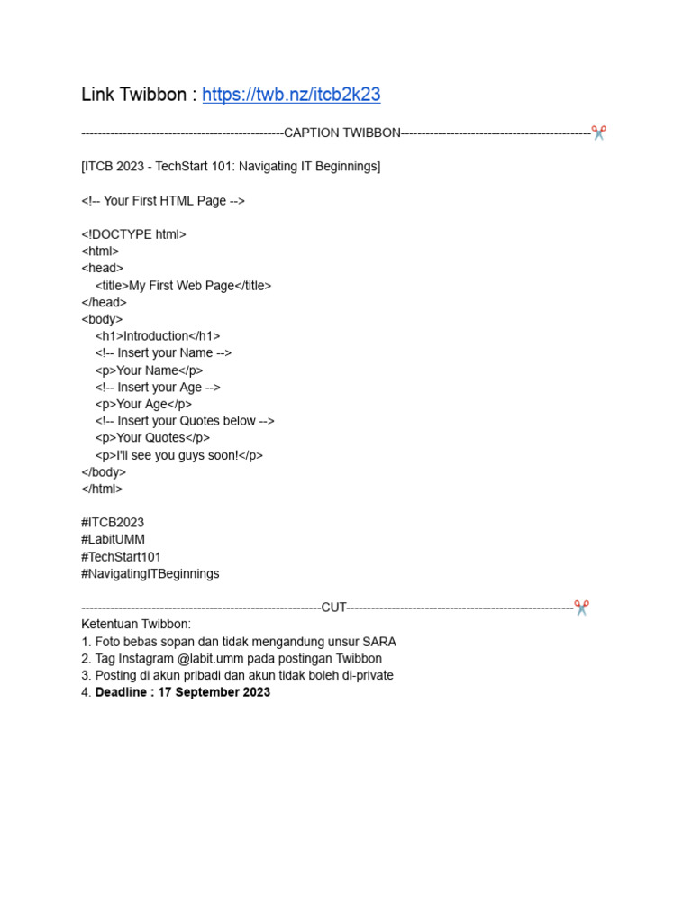 CAPTION Twibbon-1 | PDF