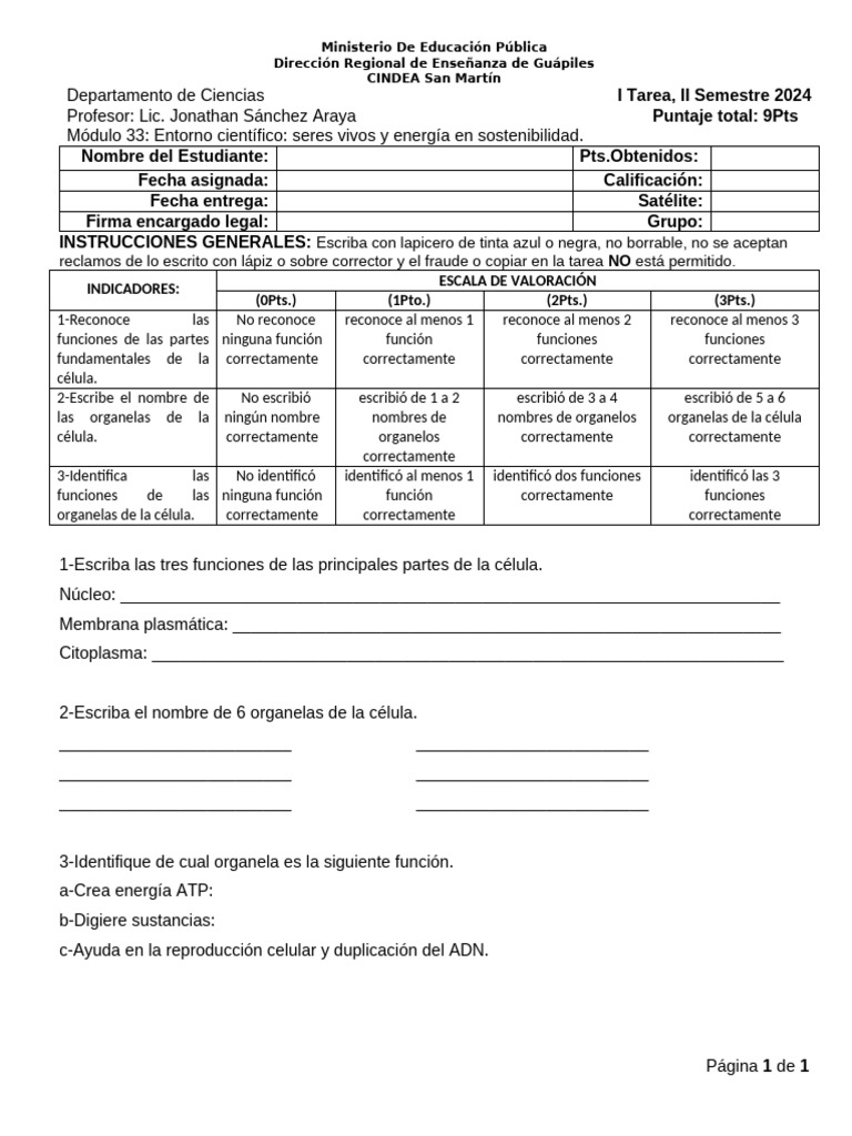 Tarea 1, 2P, Mod 33 | PDF