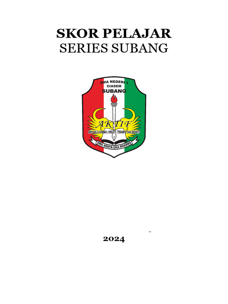 Form Registrasi SKOR PELAJAR NECIS | PDF