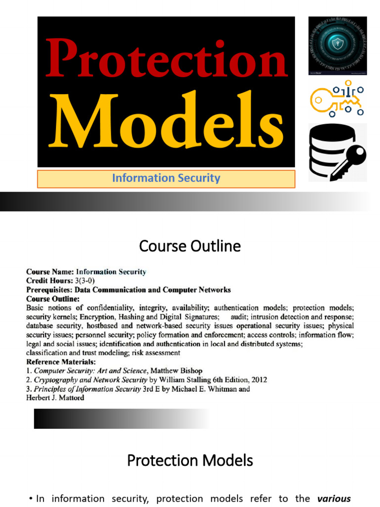 Information Security 03 - Protection Models | PDF | Computer Access ...