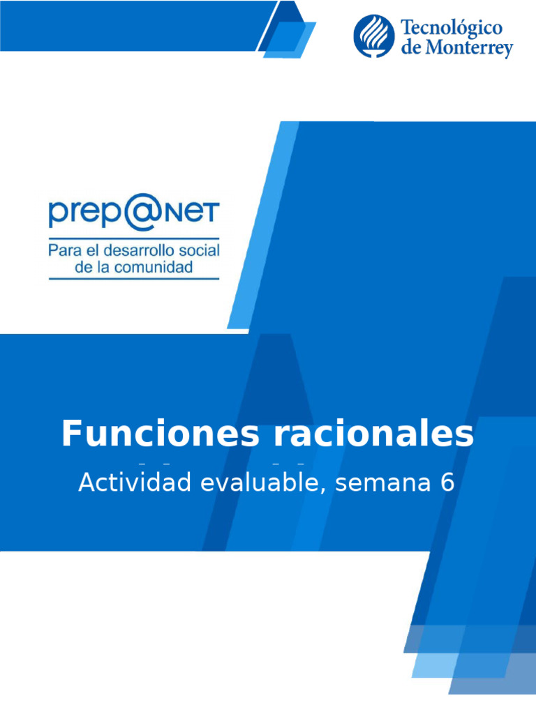 Actividad Evaluable Semana 6 Matematicas | PDF | Funciones y mapeos | Álgebra