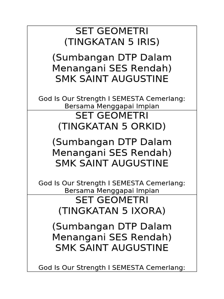 Set Geometri | PDF Set Geometri | PDF