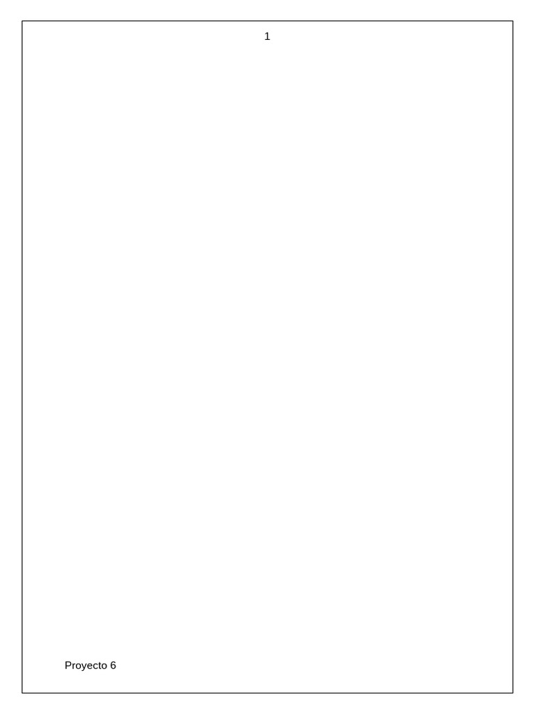 PROYECTO 6 Asd | PDF