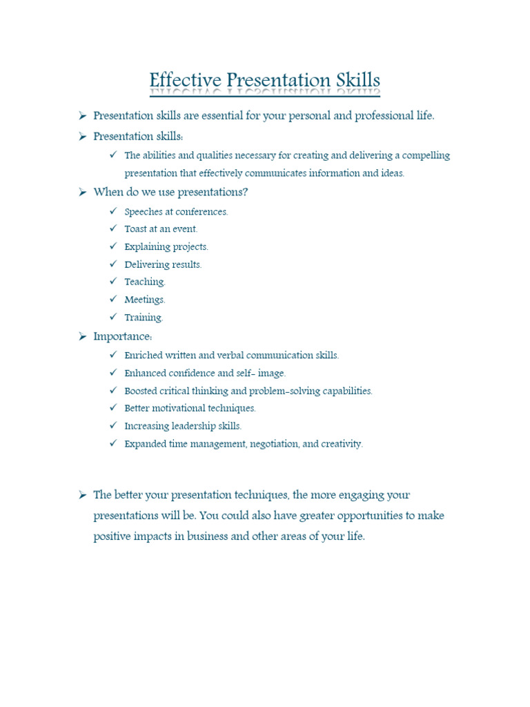 The Presenter Kit | PDF