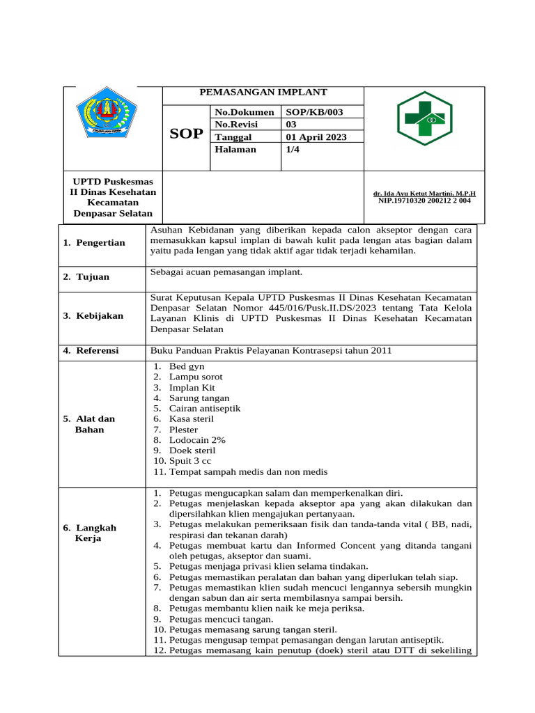 KB-03-Pemasangan Implant | PDF