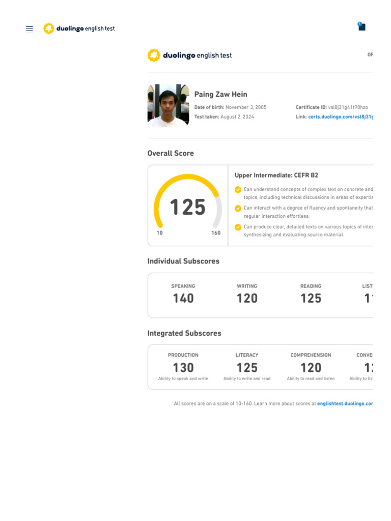 Duolingo English Test.pdf PZH | PDF