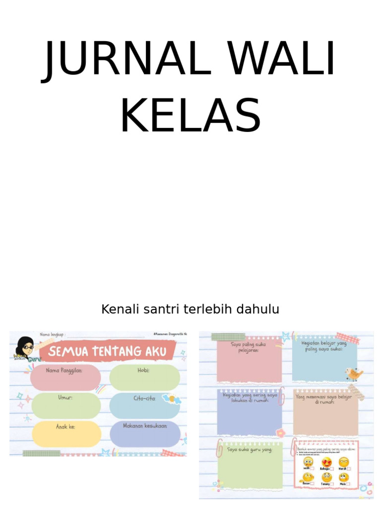 Jurnal Wali Kelas | PDF
