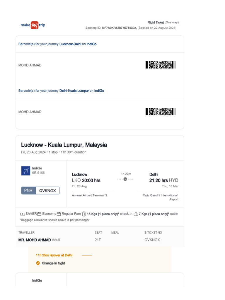 mohdNF2EMFBISLUEUV831494 ETicket | PDF