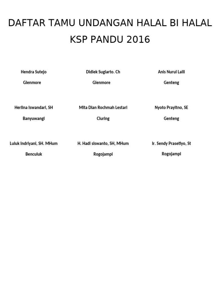 Label Surat Ucapan Lebaran 2 | PDF