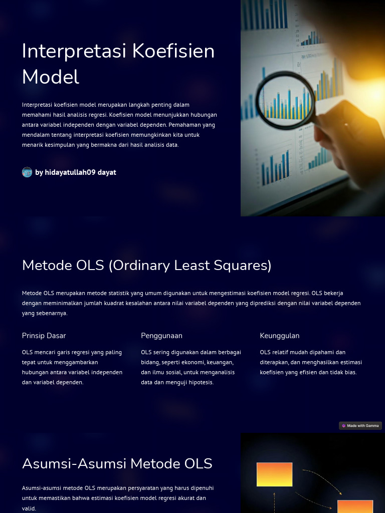 Interpretasi Koefisien Model | PDF