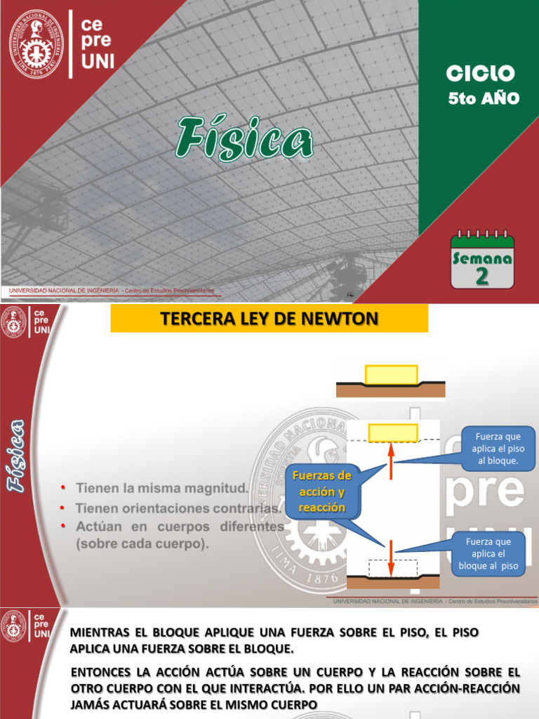 5to - Semana 02 - Fuerza de Rozamiento - 2da Ley - MAS FISICA | PDF ...