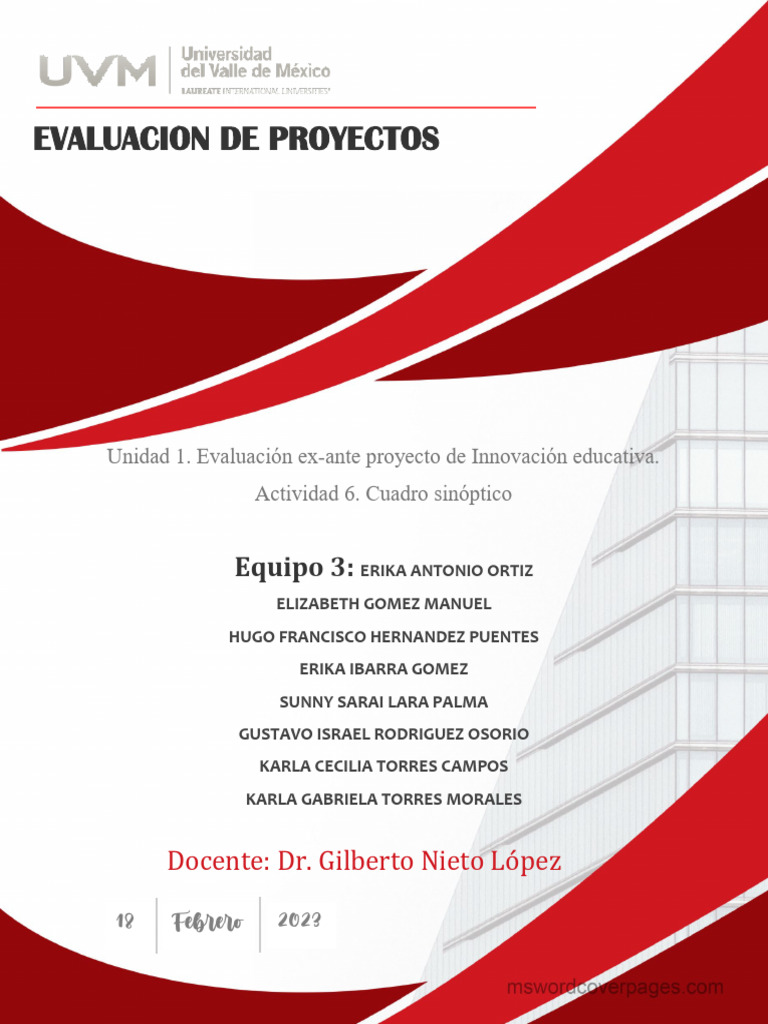 Evaluación de Proyectos: Equipo 3 | PDF