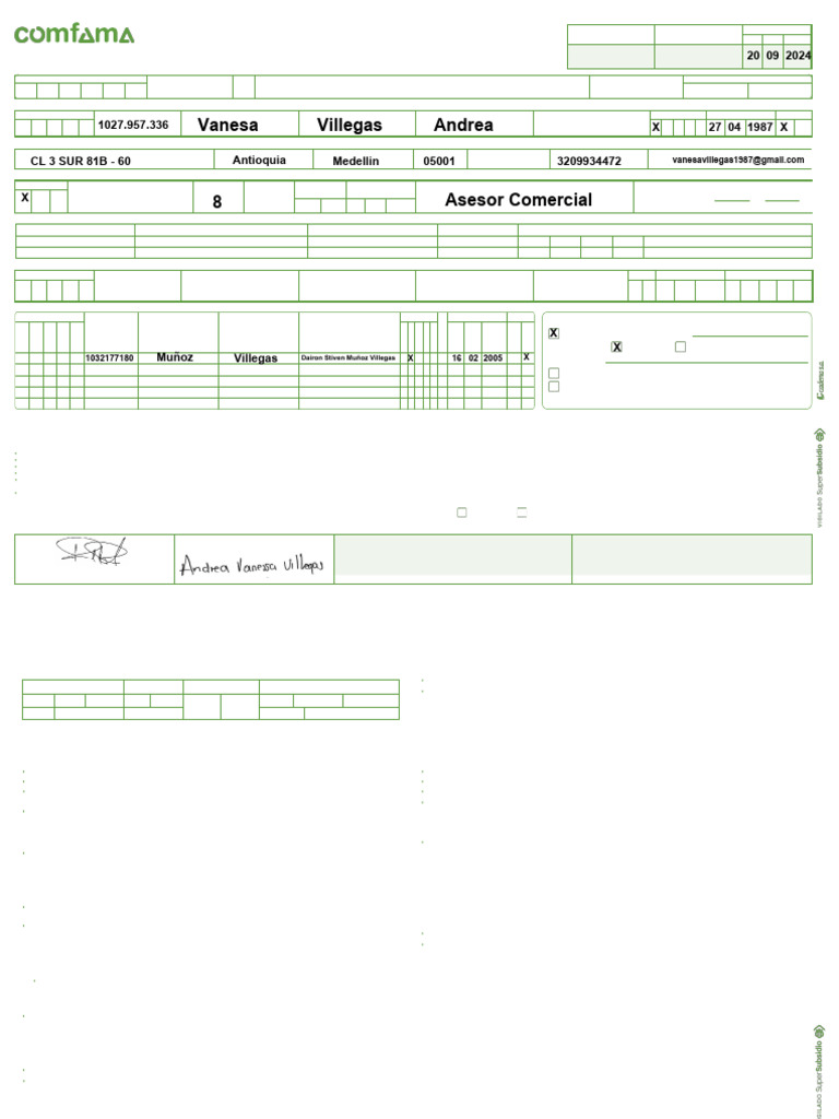 FORMATO COMFAMA (1) | PDF