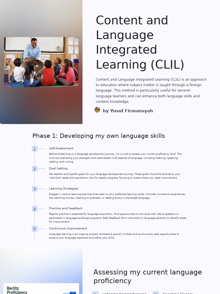 The Phases in Clil | PDF