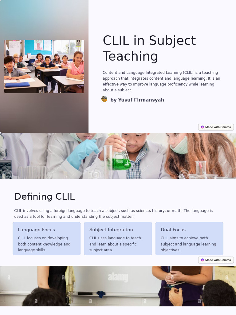 CLIL-in-Subject-Teaching | PDF