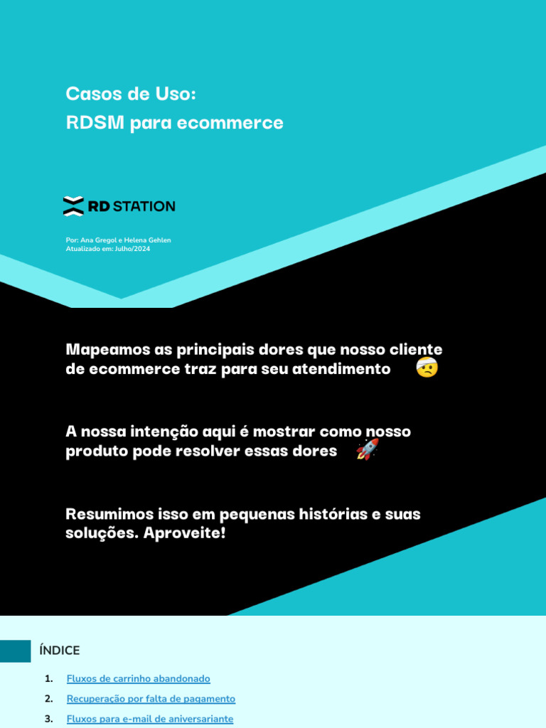 Casos de Uso - RDSM para Ecommerce | PDF
