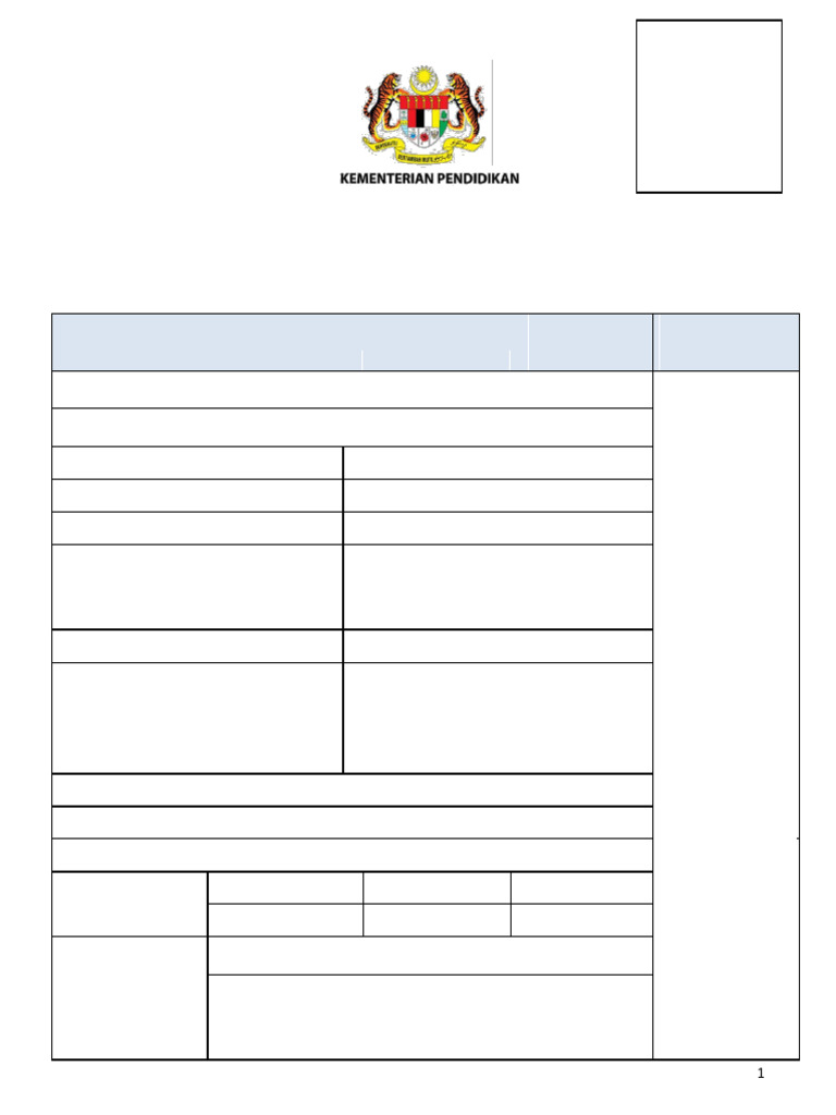 Borang Guru Hebat Bahasa | PDF