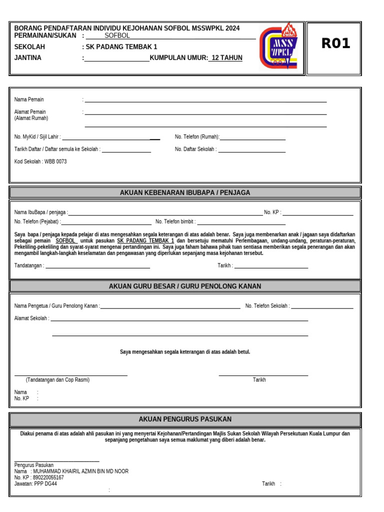 Borang_pendaftaran_R01[1] | PDF
