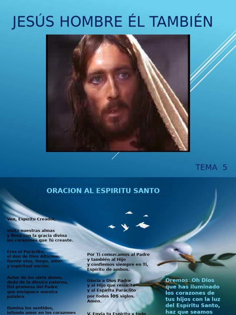 Tema 5 Jesús Hombre El Tambien-1 | PDF | María, madre de Jesús | Cristo ...