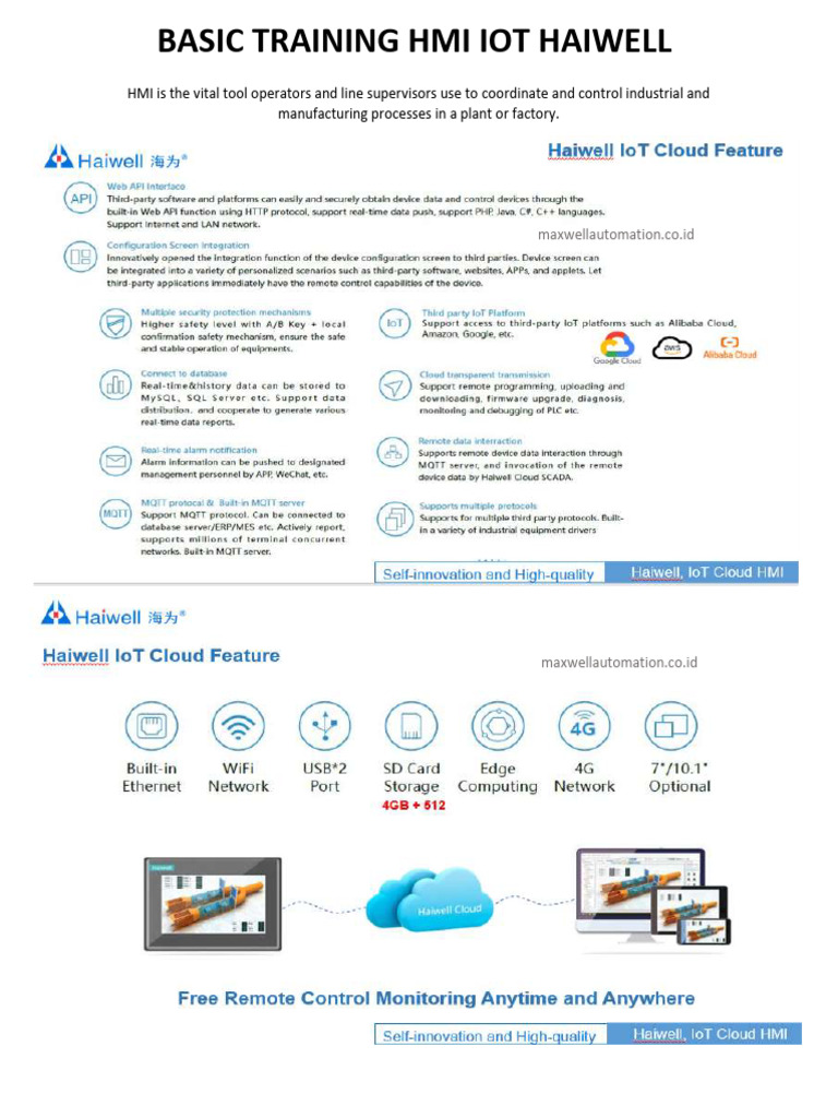 Training Hmi Haiwell | PDF
