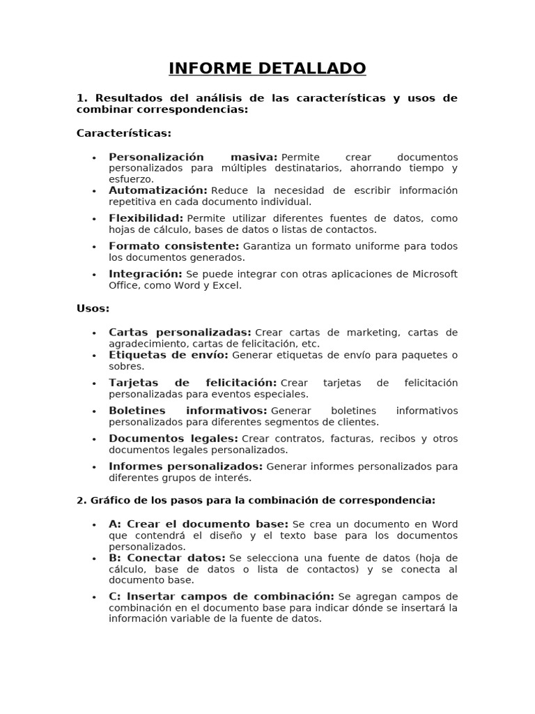 Informe Detallado | PDF