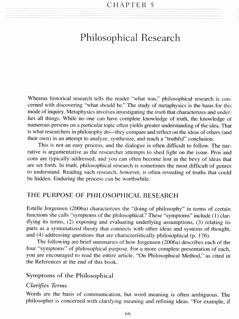 Phillips Chapter 5 Philosophical Research | PDF