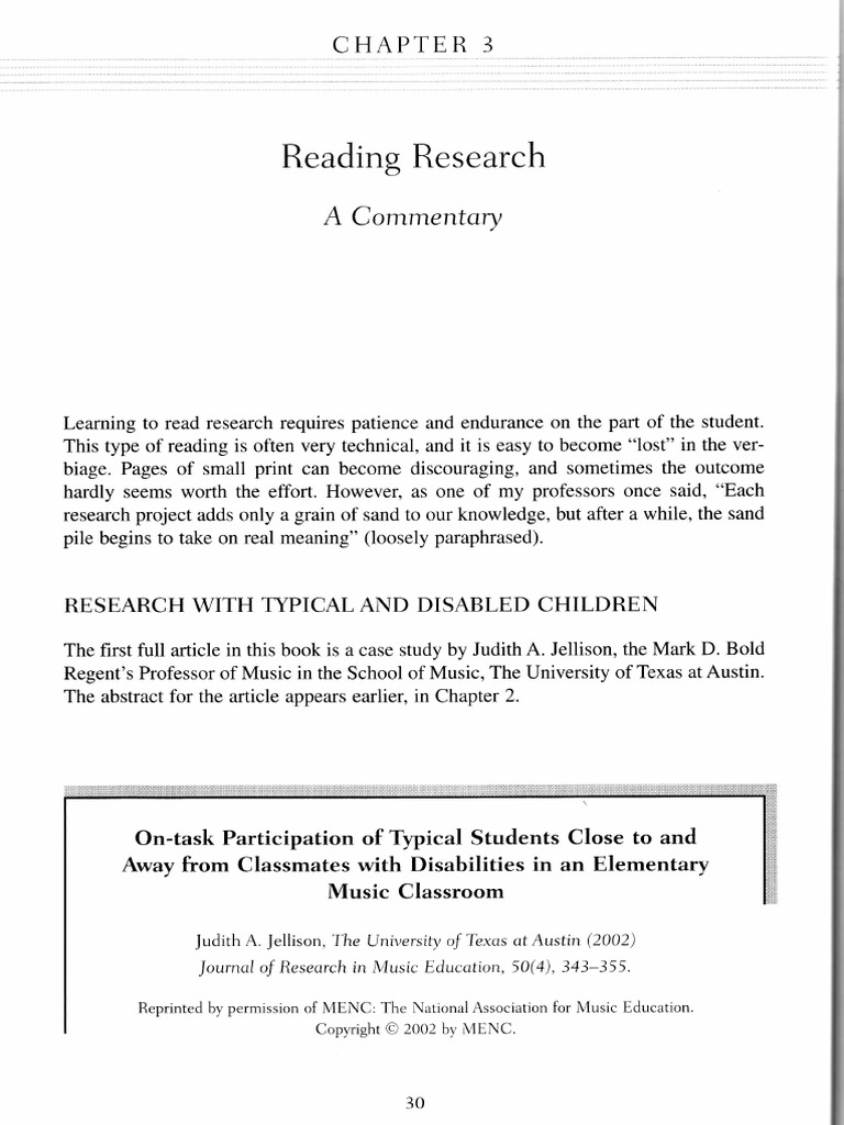 Phillips Chapter 3 Reading Research A Commentary | PDF
