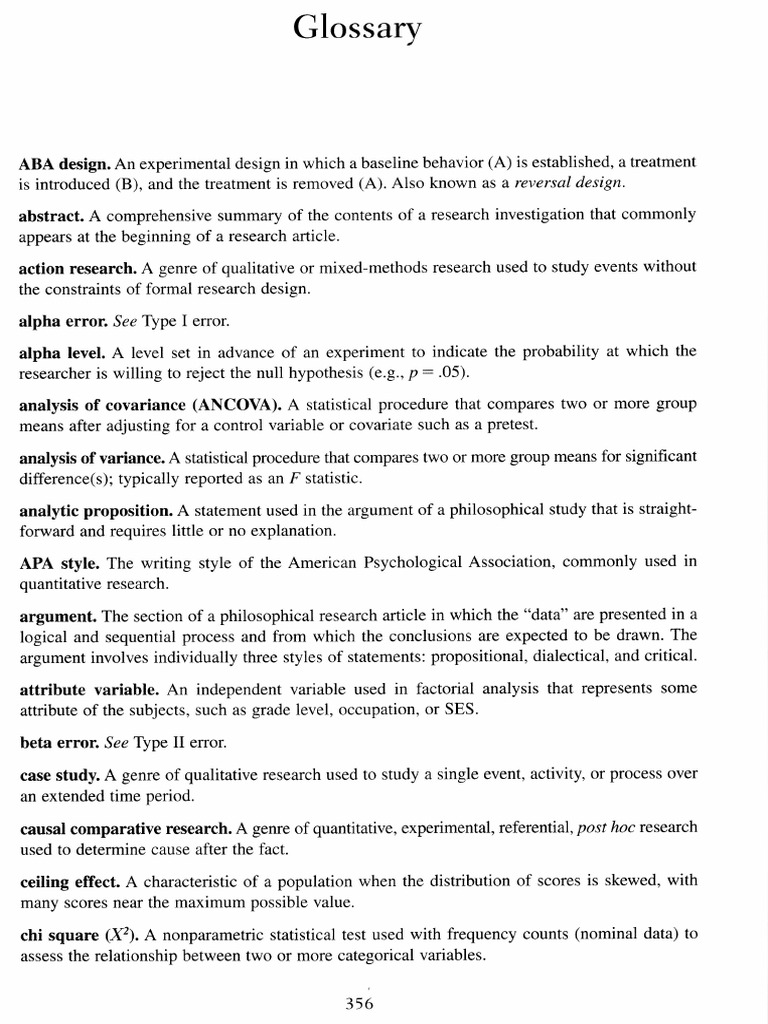 Phillips Exploring Research Glossary | PDF