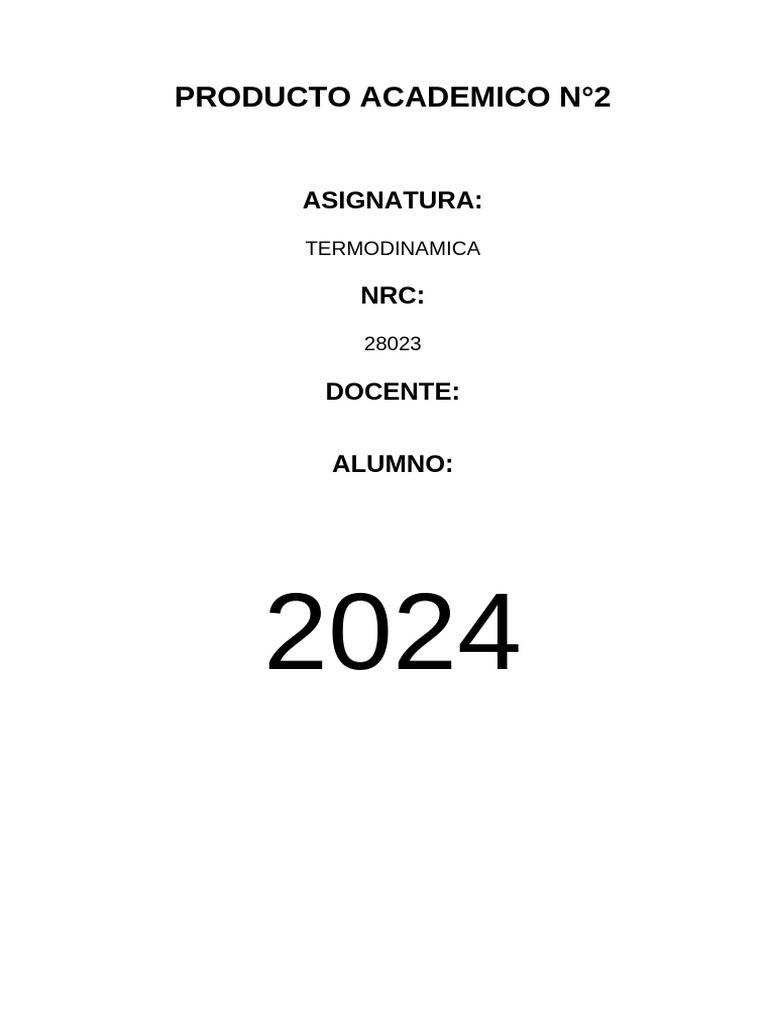 Pa2 Termodinamica | PDF