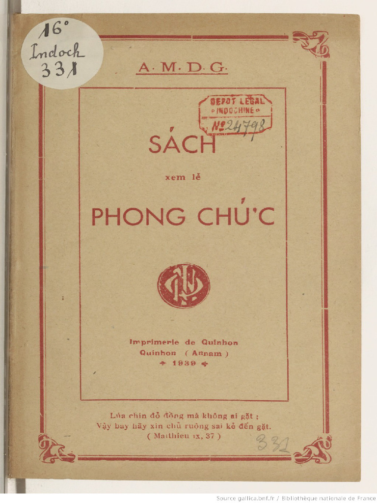 Sách-Xem-Lễ-Phong-Chức-1939 | PDF