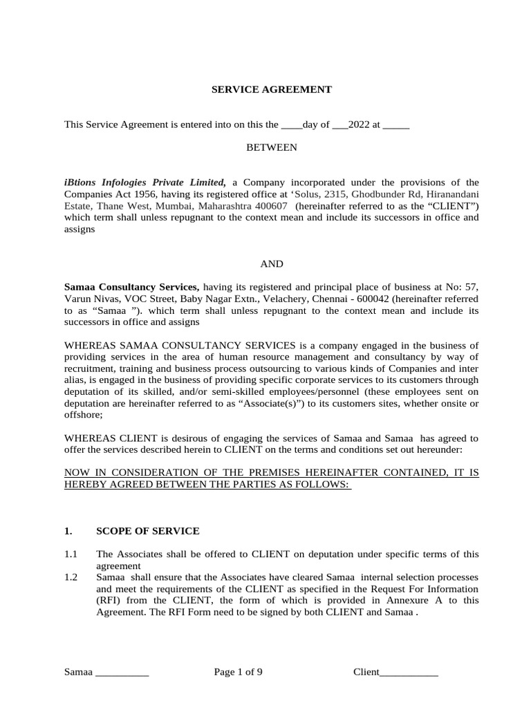 Vendor Deployment Agreement | PDF