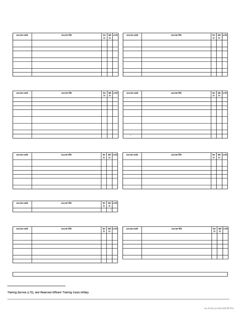BL Arch Program Checklist | PDF