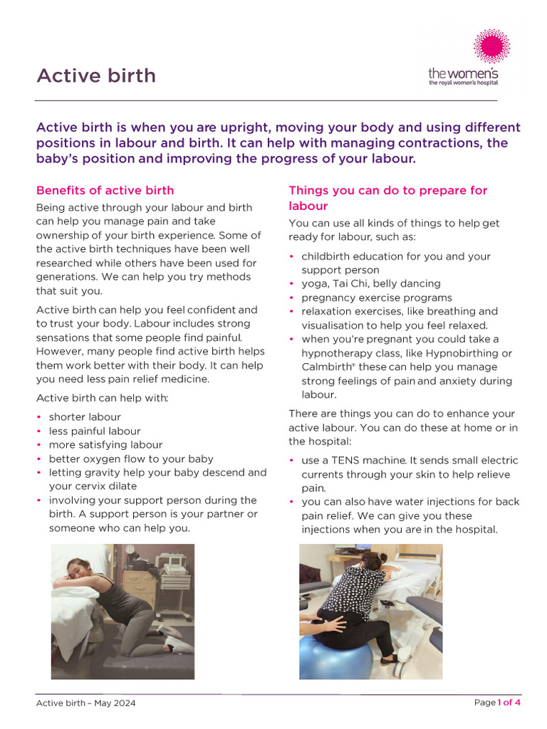 Active Birth 240517 | PDF