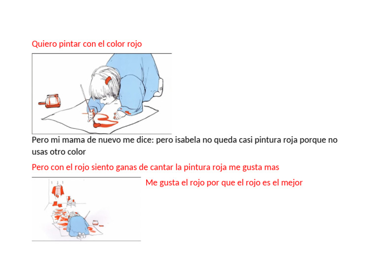 Quiero Pintar Con El Color Rojo | PDF