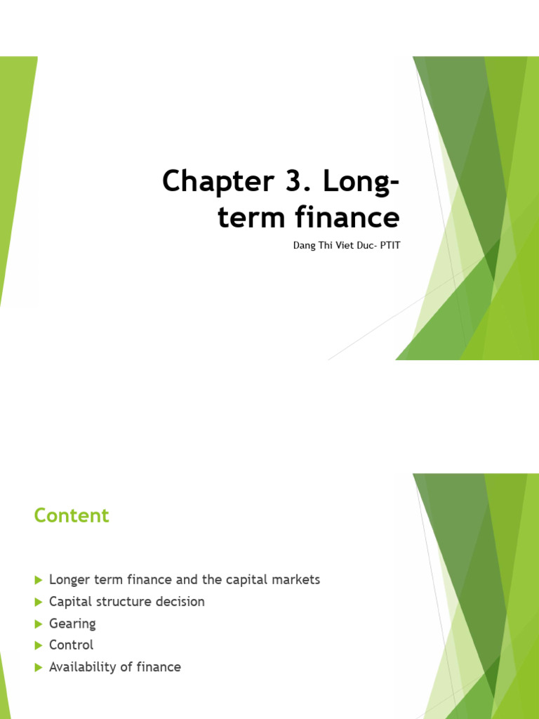 FFM2 - Ch3. Long-Term Financing | PDF