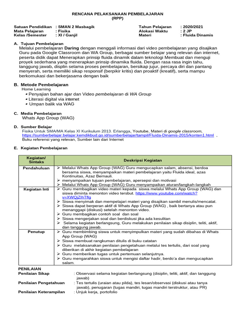 Pertemuan 9 Fluida Dinamis | PDF