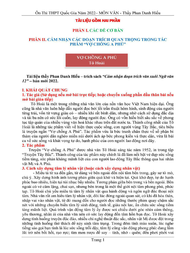 Phan I. Vcap 1 | PDF