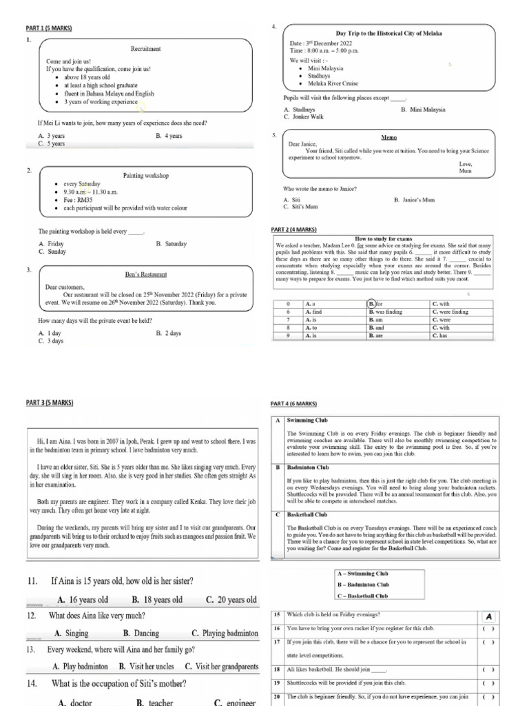 Uasa (Exercise) | PDF
