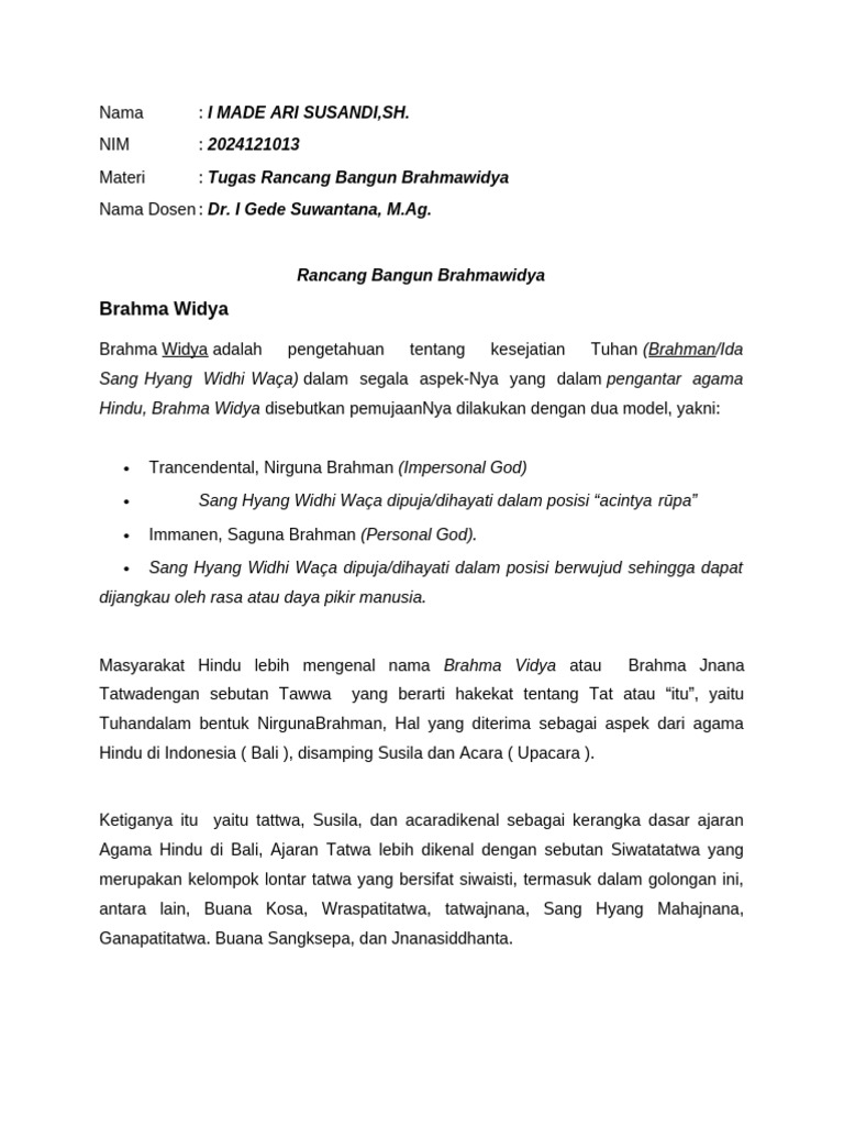 I Made Ari Susandi-202412013 | PDF