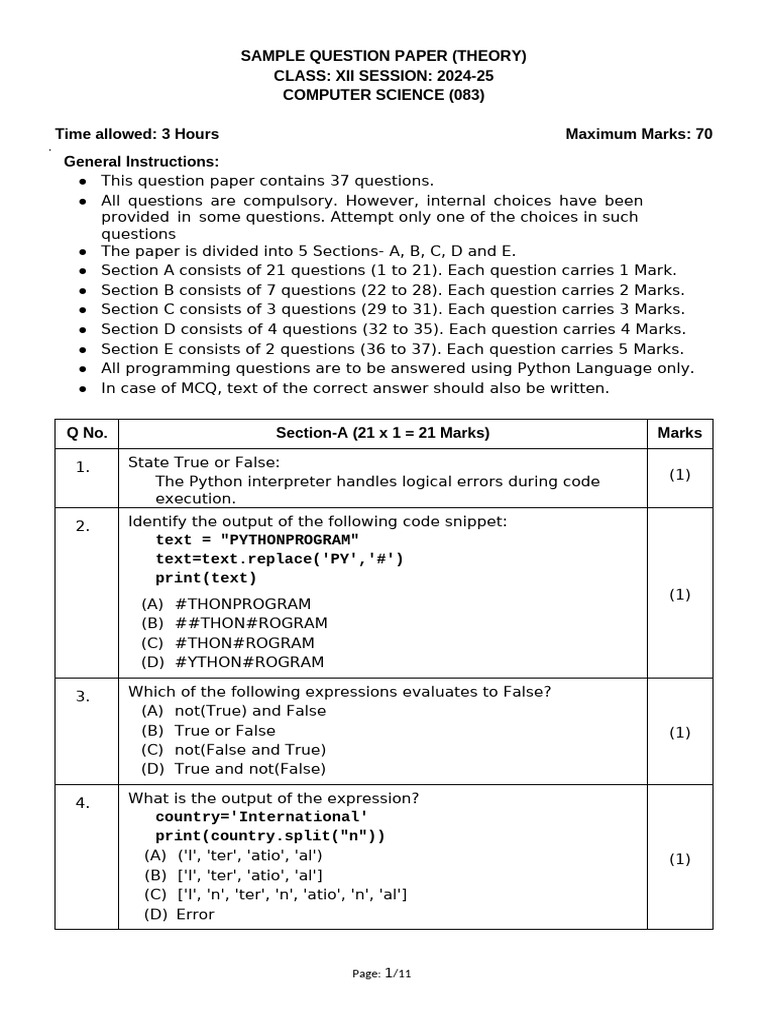 ComputerScience-SQP | PDF ComputerScience-SQP | PDF