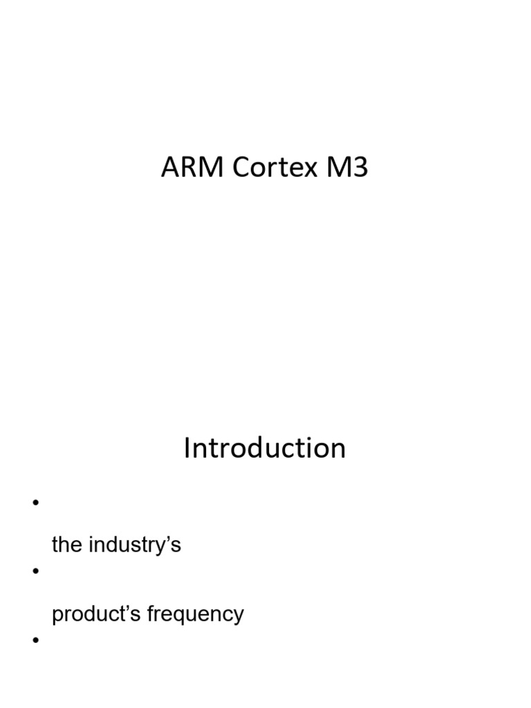 ARM Cortex M3 | PDF